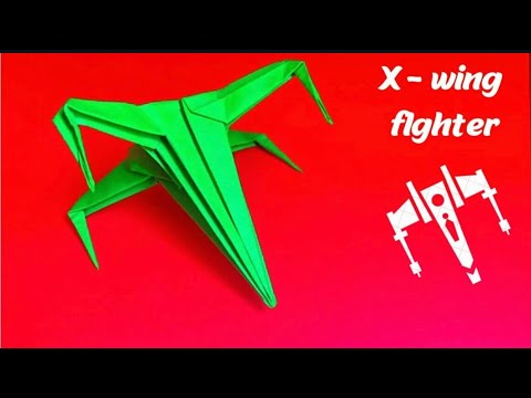 Star Wars x-wing fighter origami @creative-arts_27 - YouTube