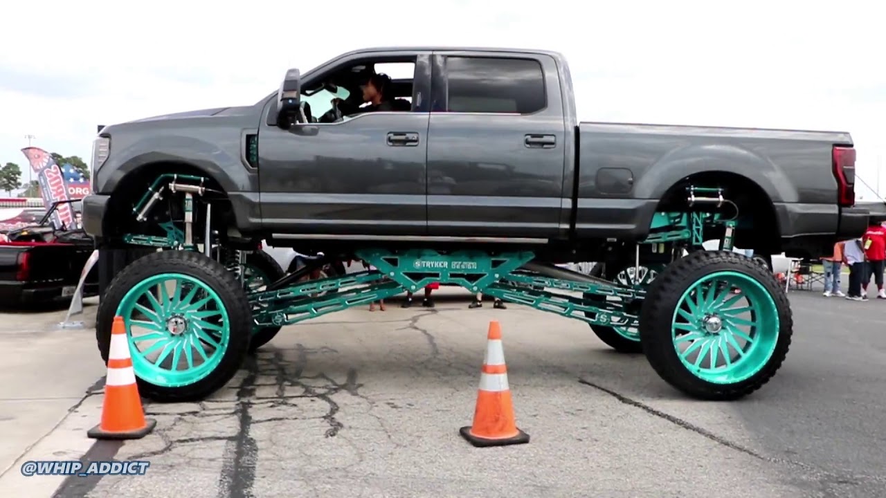 WhipAddict: $175k 2019 Ford F250 on Teal Off-Road 30x16s, Teal Air Ride ...