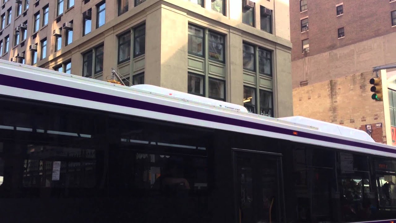 NYU Shuttle Academy Bus Orion VII EPA10 HEV 2191 On Route B At nyu-shuttle-academy-bus-orion-vii-epa10-hev-2191-on-route-b-at
