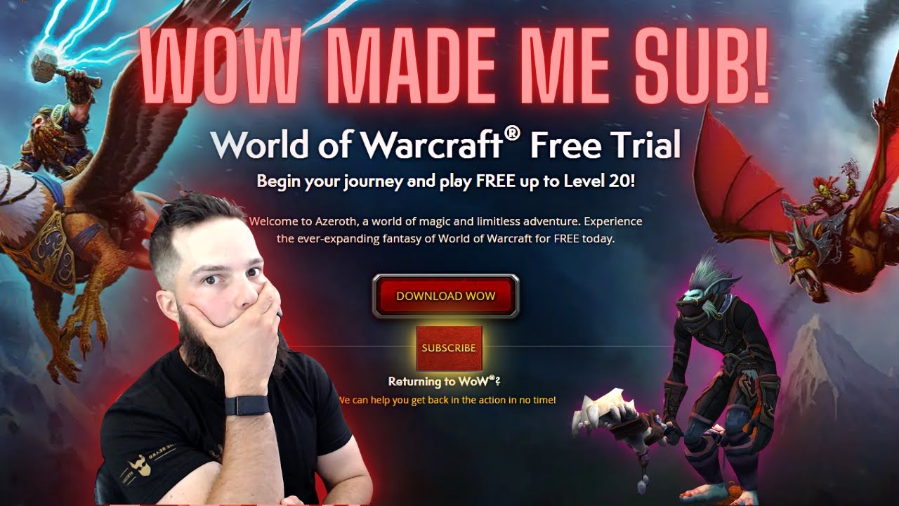 World of Warcraft trial turns into subscription! - YouTube