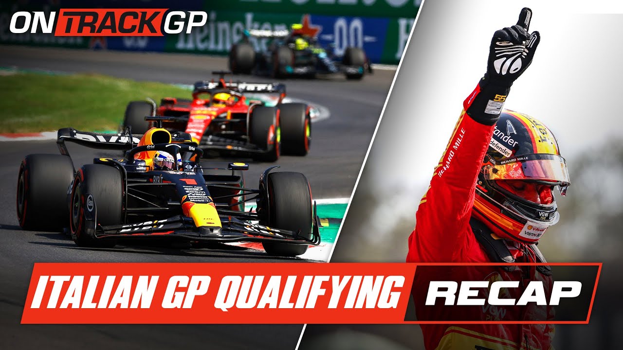 CARLOS SAINZ Takes POLE at Monza! | Italian Grand Prix Qualifying RECAP ...