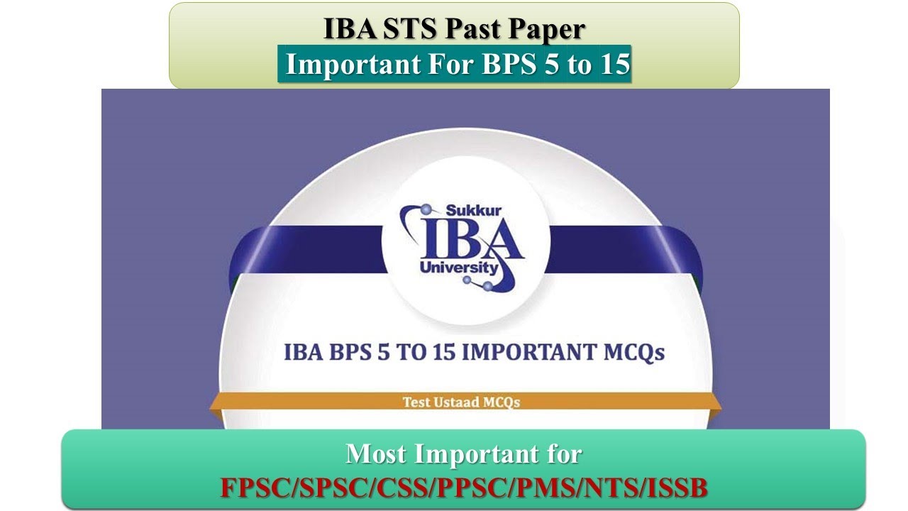 Bps 5 to 15 Test Preparation | Past Paper | Crush Your BPS 5 to 15 ...