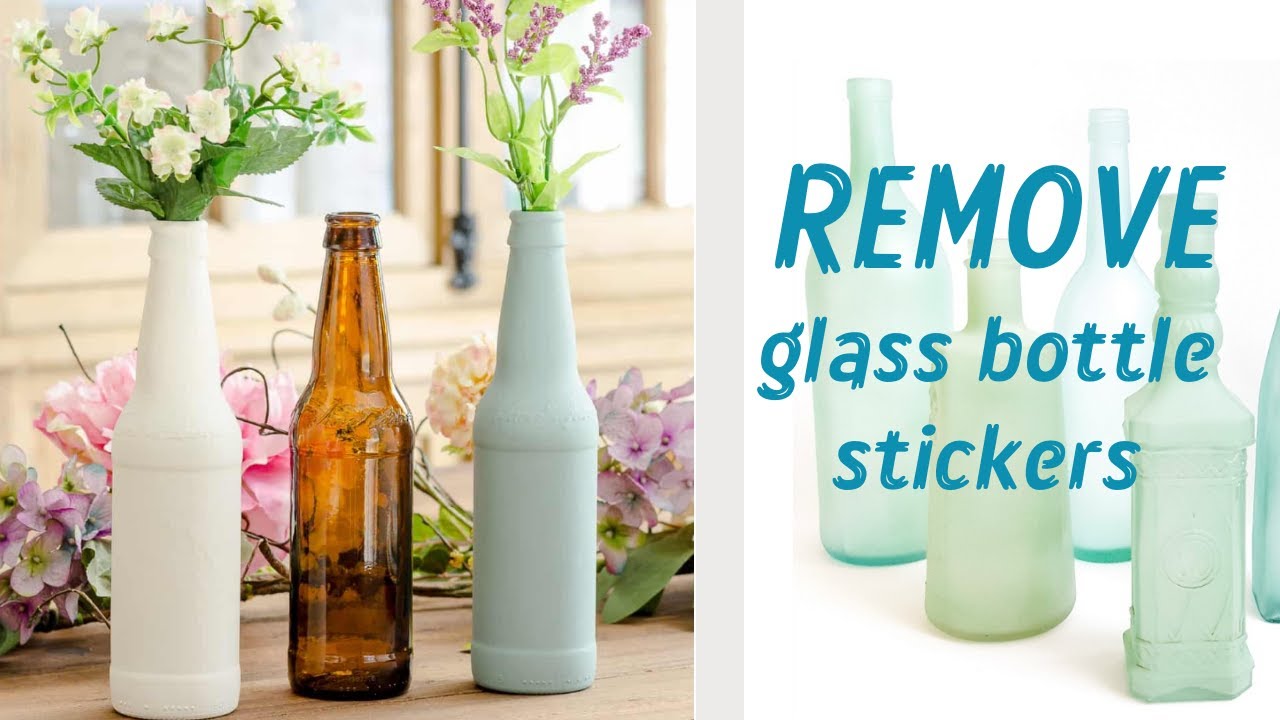 DIY : Remove sticker from wine /beer bottles - YouTube