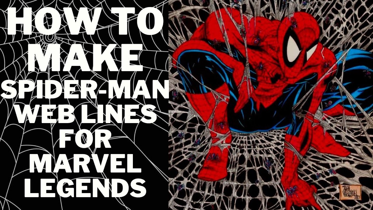 HOW TO MAKE SPIDERMAN WEB LINES CHEAP.. Making Spider-man webbing for ...