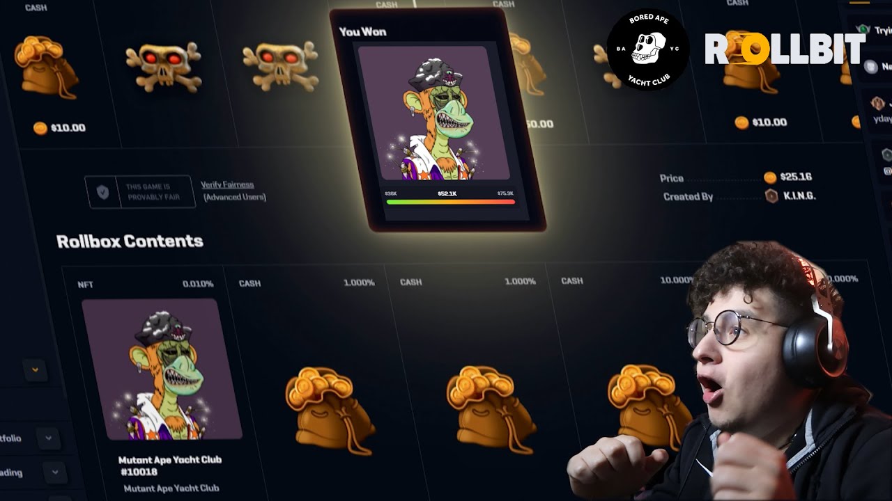 HOW I GOT 3 APE NFT'S ON ROLLBIT - YouTube