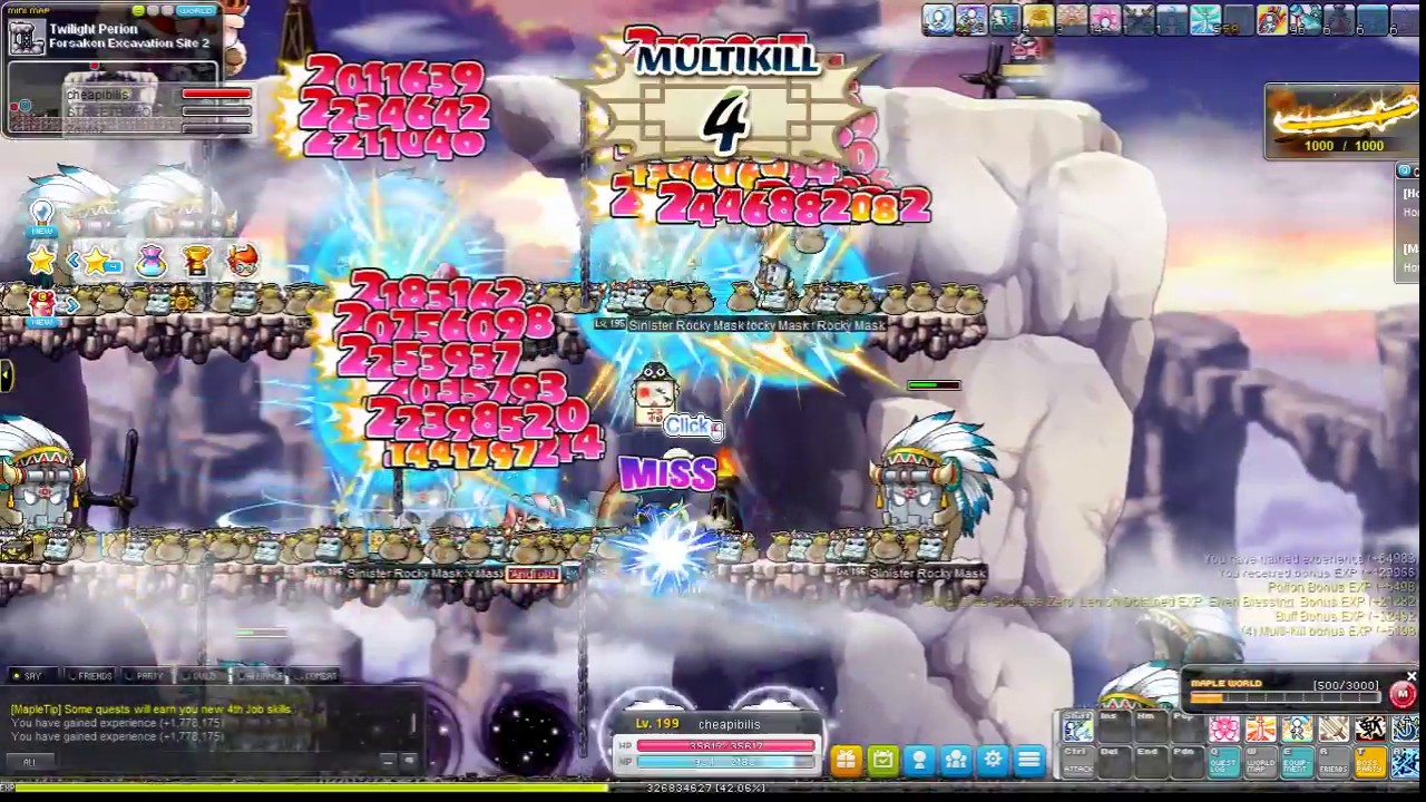 MAPLESTORY HAYATO TRAINING LV199 - YouTube