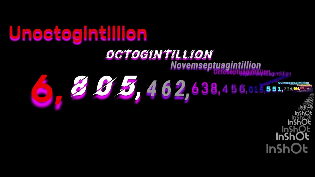 Numbers 1 to 1 Nonagintillion with sound Part 2 @tammycrisel8692 - YouTube