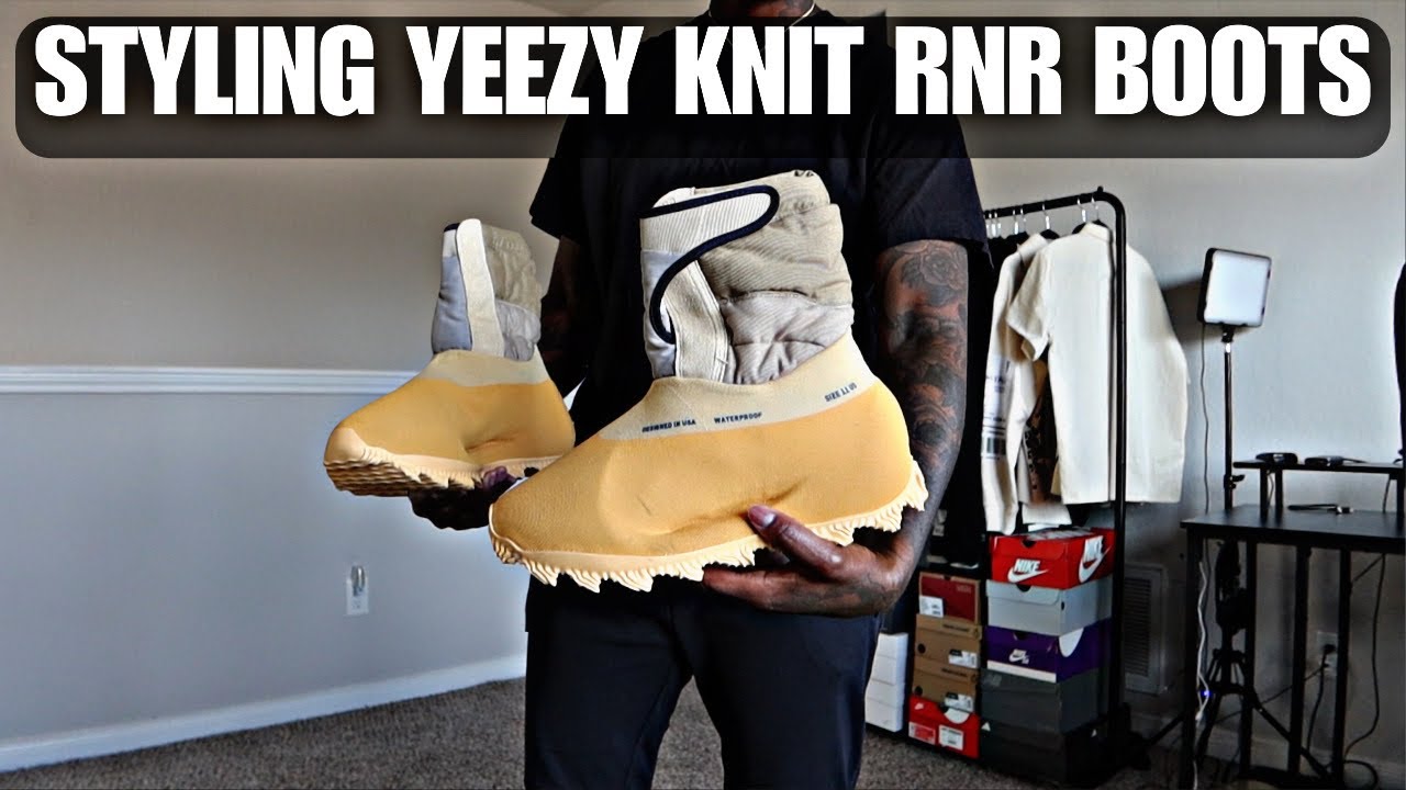 How to Style YEEZY KNIT RNR BOOTS | Outfit Ideas + Style tips - YouTube