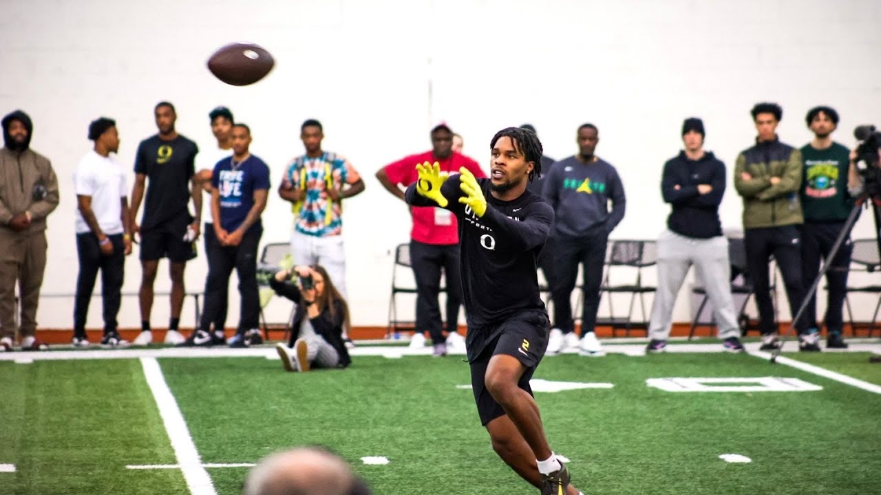 Cornerback Mykael Wright Oregon Pro Day Media Availability (4/1/22 ...