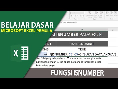 Belajar Dasar Excel Dari Nol | Tutorial Excel Pemula Fungsi Isnumber Excel - YouTube
