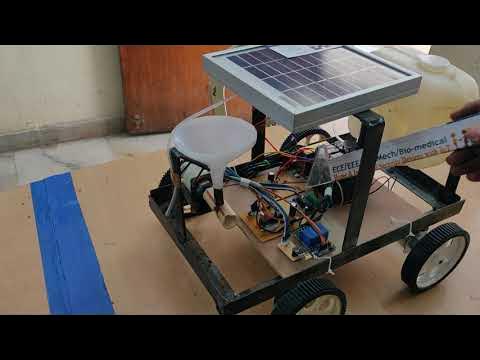 Solar Powered Autonomous multipurpose Agricultural Robot - IoT AgriBot - YouTube