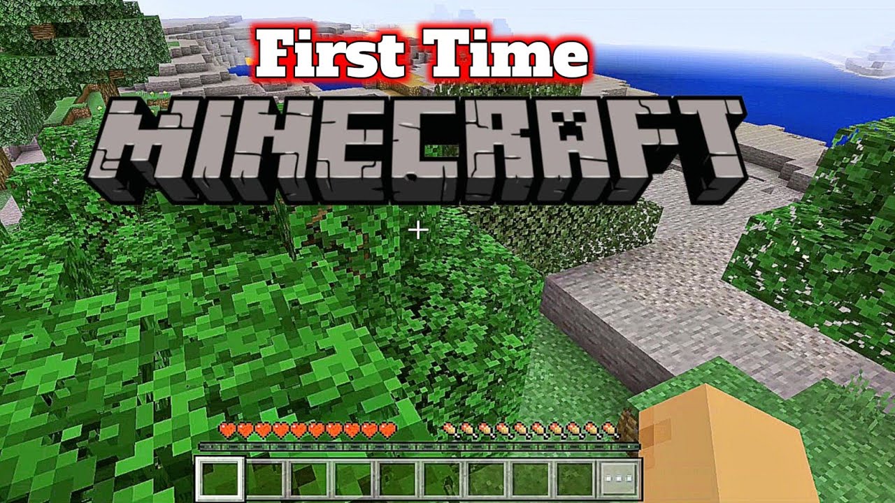 first time Minecraft - YouTube