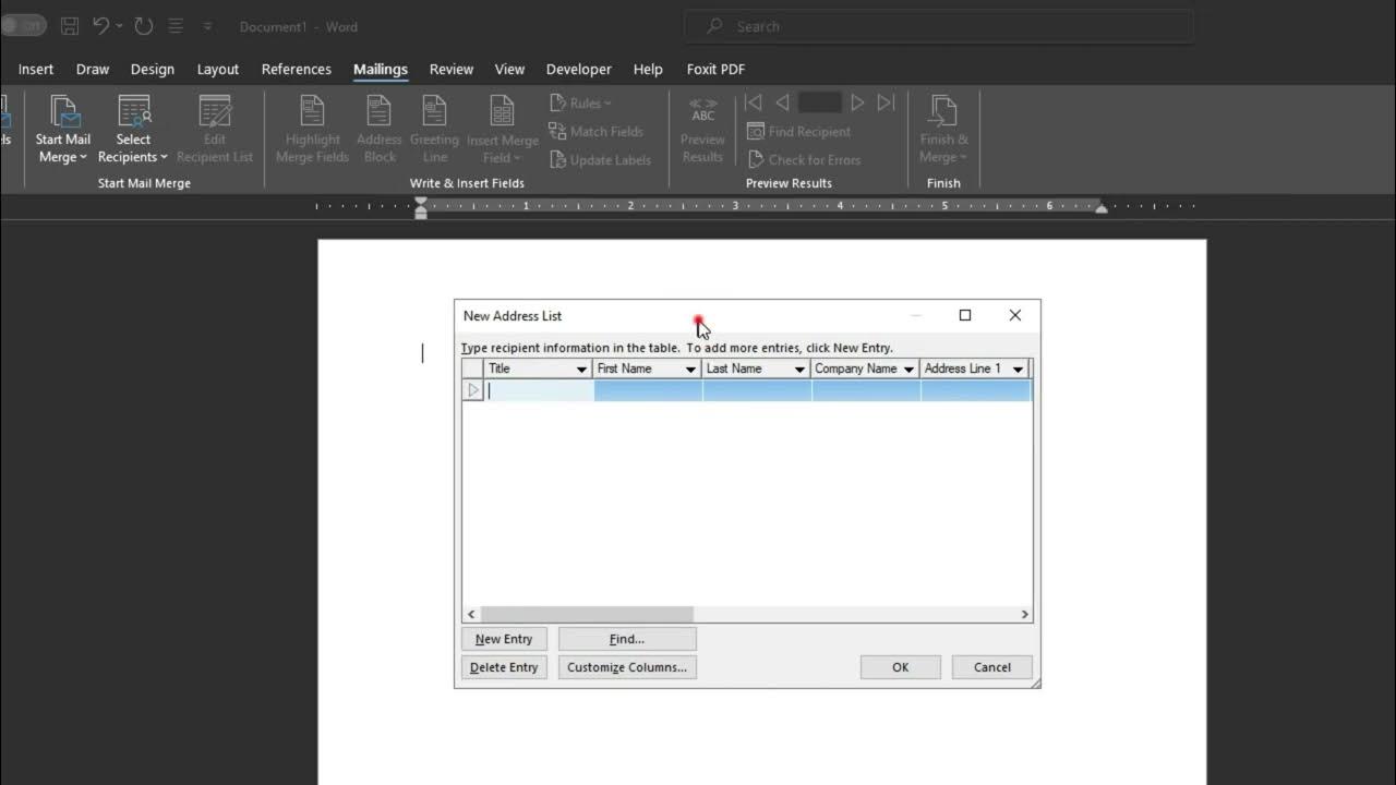 STEP BY STEP ON HOW TO CREATE MAIL MERGE - YouTube