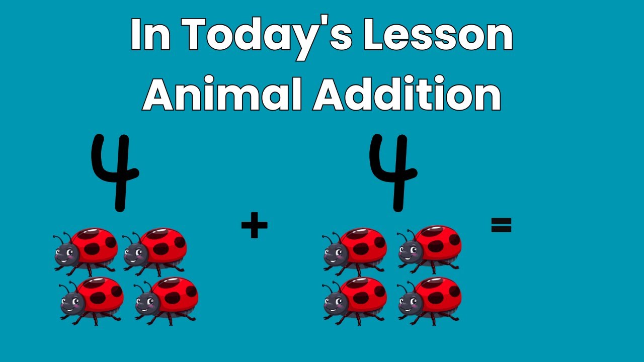 Animal Addition | Kids Friendly | Fun and Interactive - YouTube