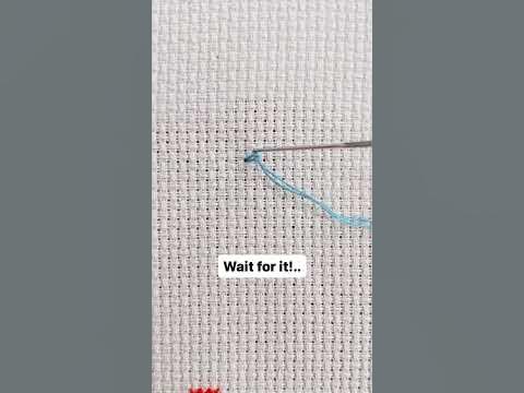 Life changing loop start cross stitch hack! #crossstitchdesigns #diy # ...