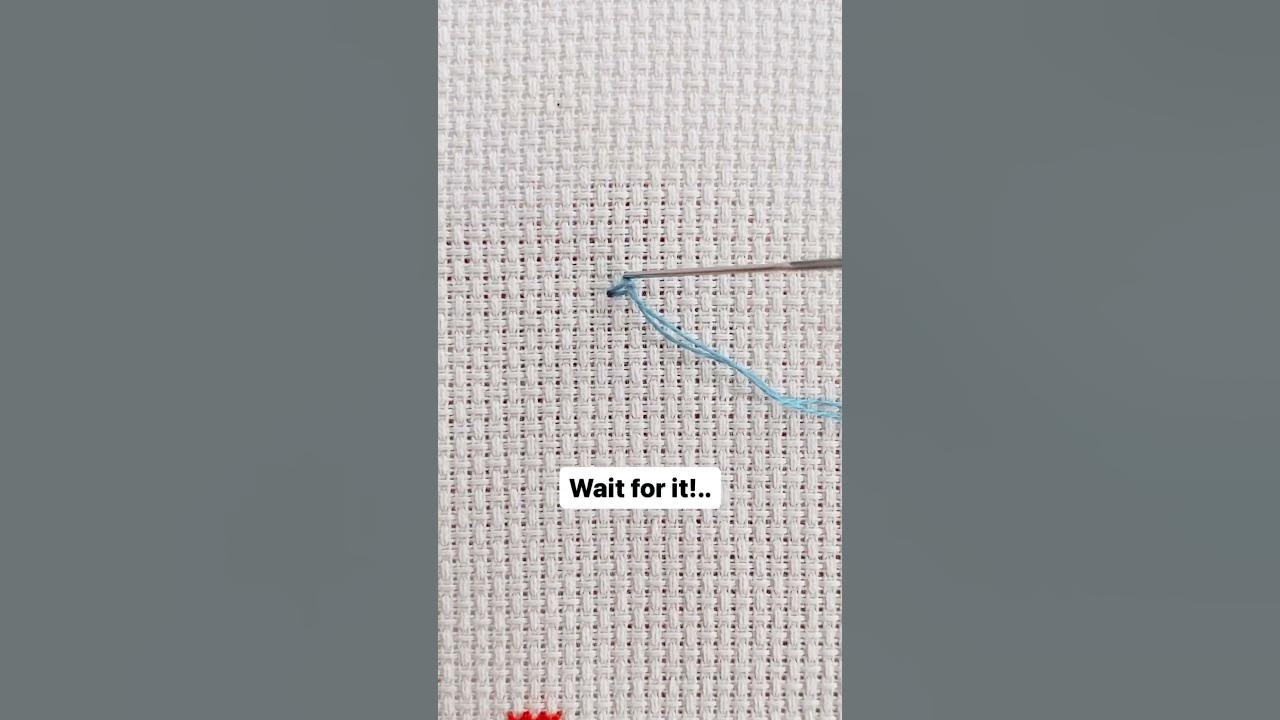 Life changing loop start cross stitch hack! #crossstitchdesigns #diy # ...