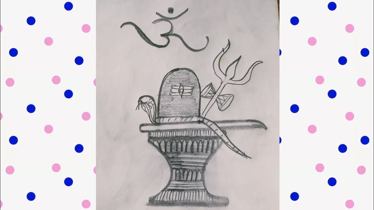 shivling drawing easy// shiva lingam drawing easy//shivratri special ...