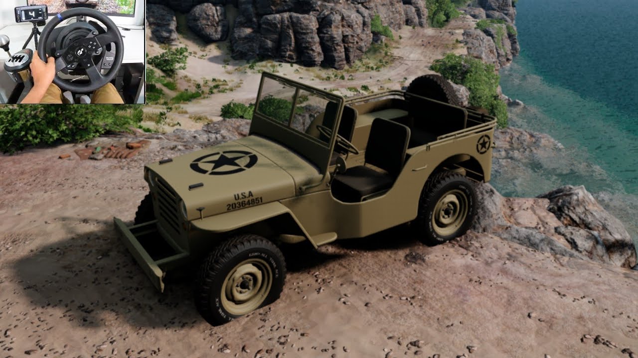 Willys-Overland Jeep Beamng drive gameplay with thrustmaster tx - YouTube