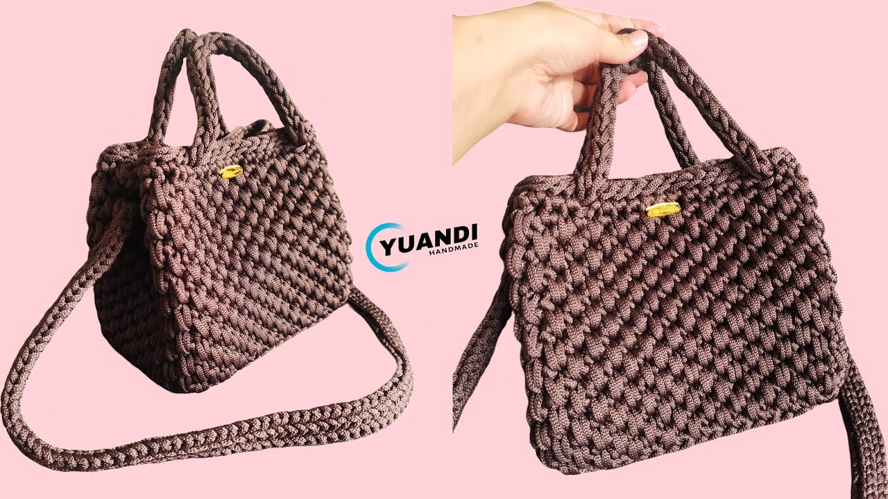 MERAJUT TAS CORDON BARU DAN CANTIK. COCOK UNTUK PEMULA #corchet # ...