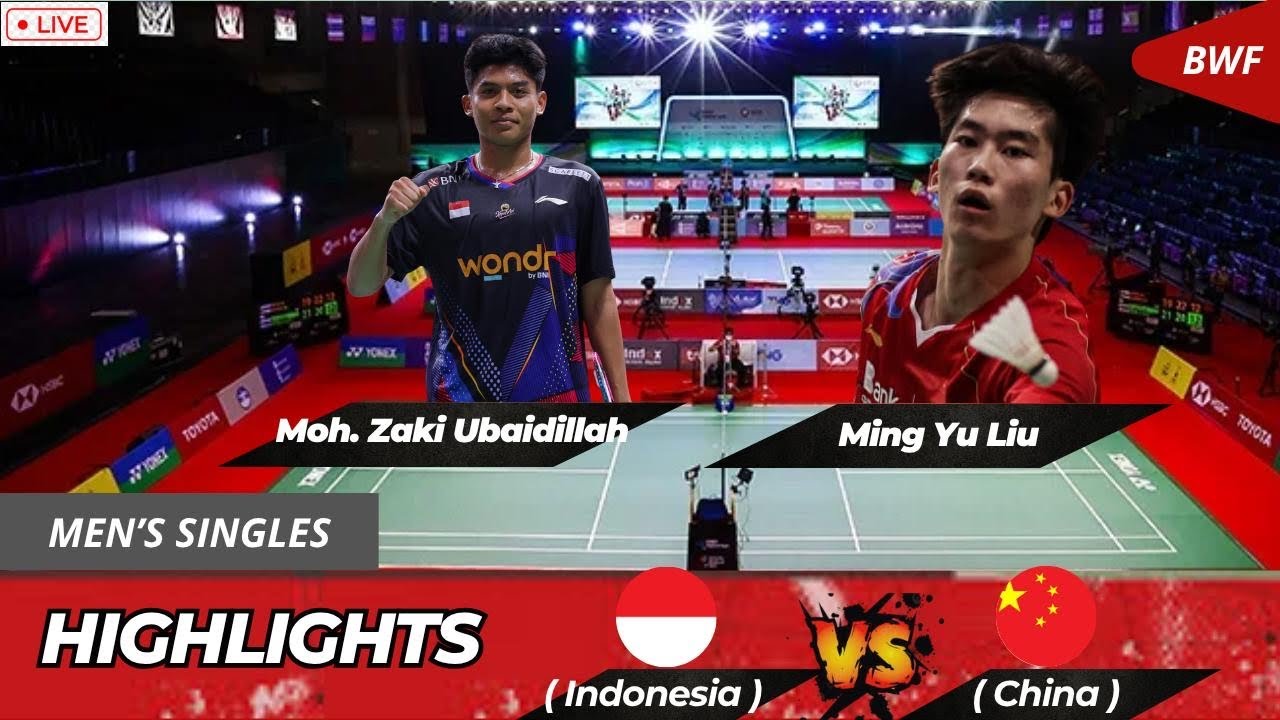 Moh. Zaki Ubaidillah (INA) vs. Ming Yu Liu (CHN) | Sands China Ltd. Macau Open Badminton 2024 ...