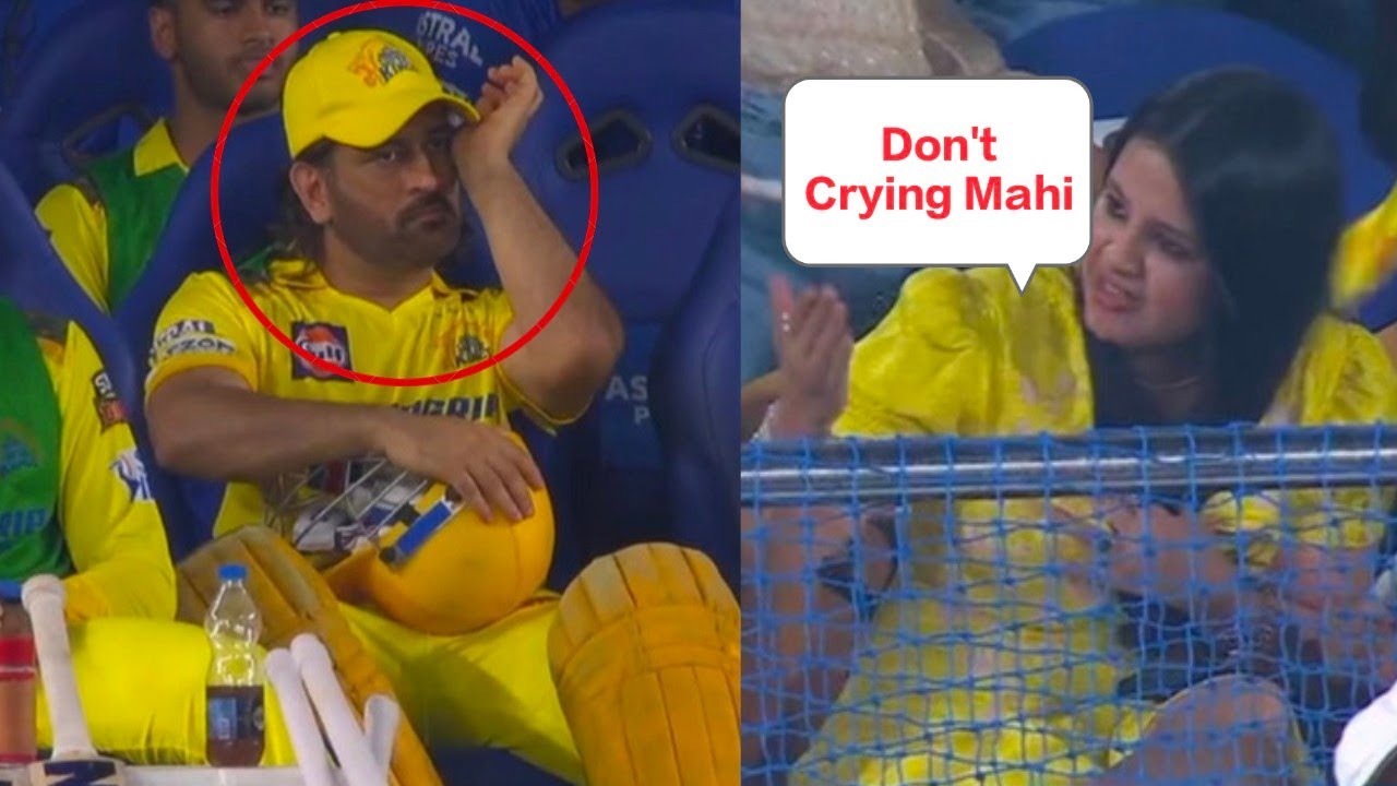 Sakshi Dhoni left stunned when When Dhoni crying badly dugout over his ...