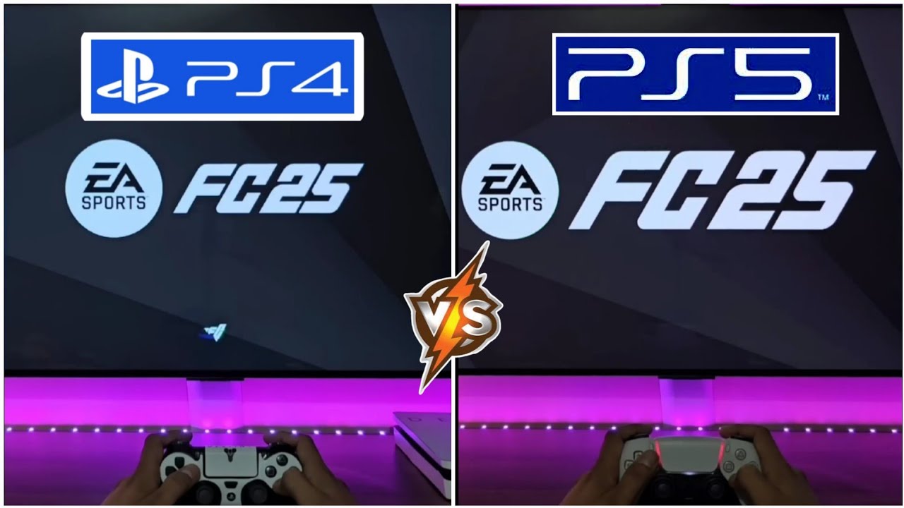 EA FC25 (PS4 Vs PS5) - YouTube