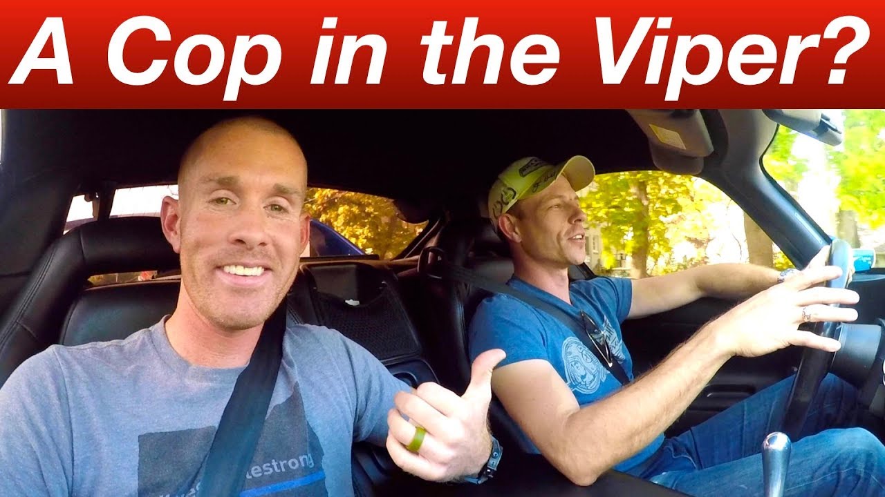 Dodge Viper with Police officer ride along - YouTube