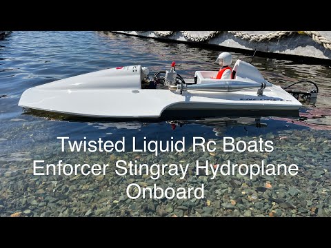 Enforcer Stingray Hydroplane Rc Boat Onboard - YouTube