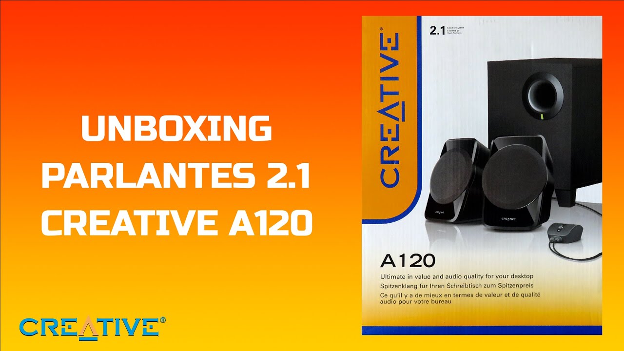 Unboxing parlante CREATIVE A120 - YouTube