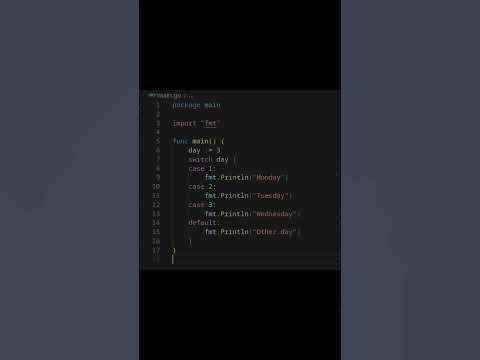Go Golang: Switch Statement - YouTube