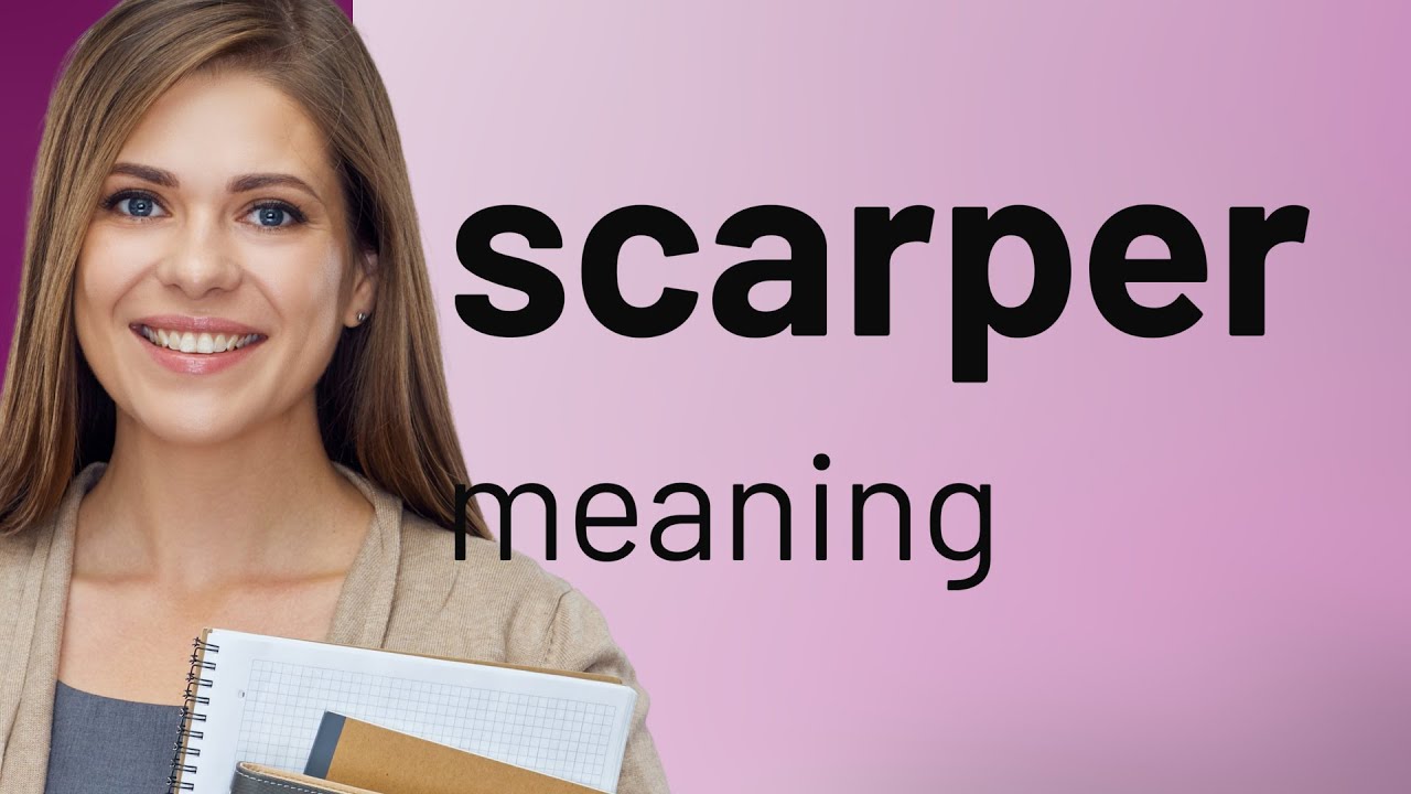 Scarper | meaning of SCARPER - YouTube