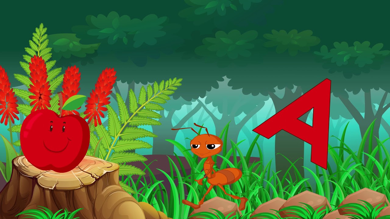 Aa is for Ant Phonics Song Trace the Letter Aa is for apple - YouTube