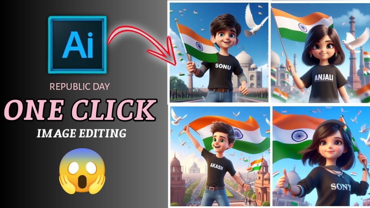 How To Create 3D Ai 26 January Republic Day Image 🇮🇳 | 26 January Photo ...