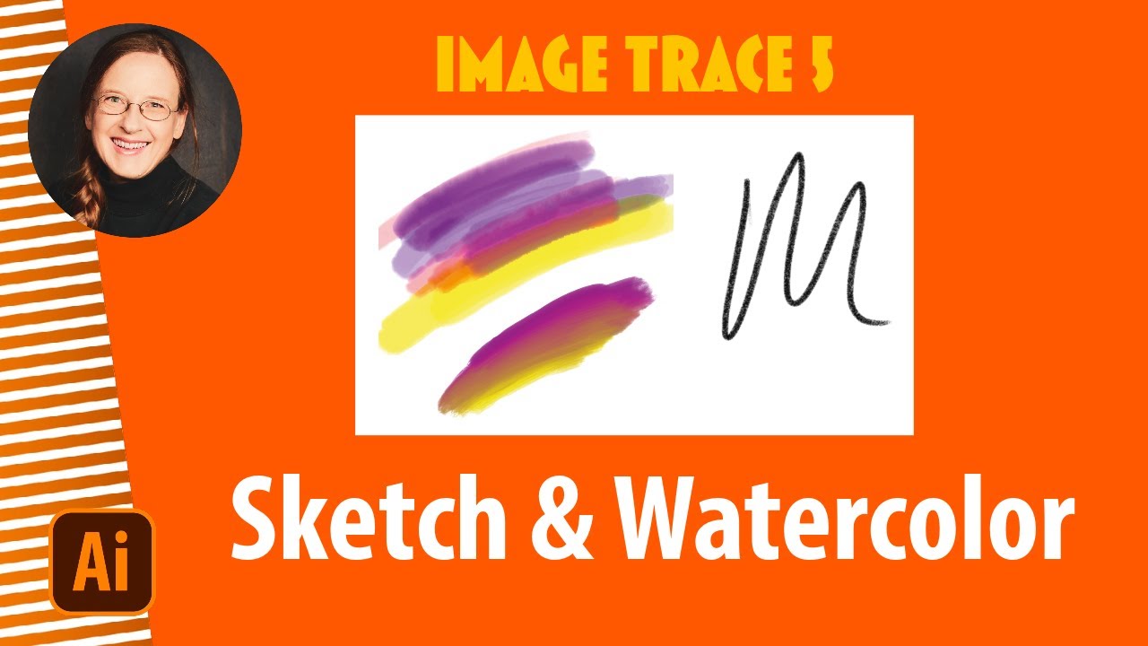Image Trace Part 5: Tracing Handdrawn And Handpainted Templates - YouTube