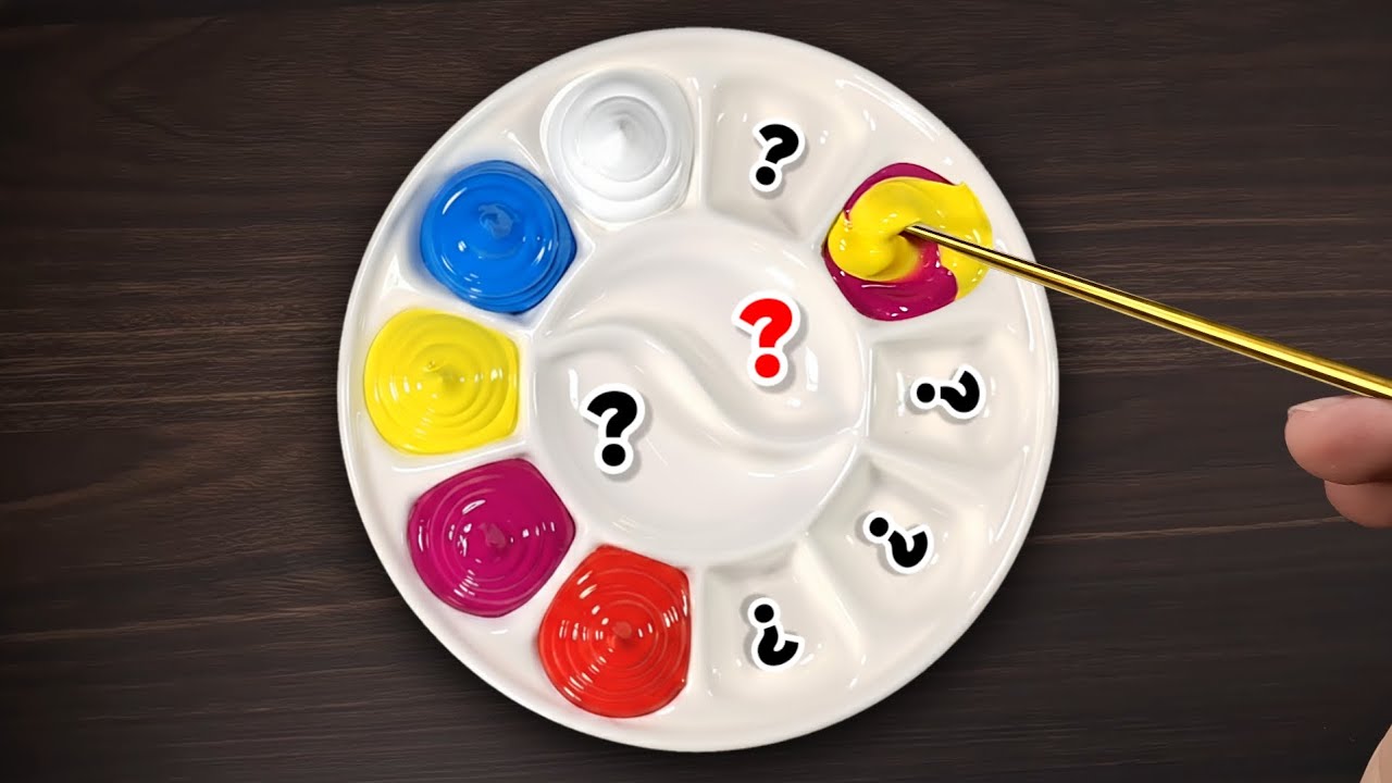 How to Making 12 Colors with Only 5 Primary Colors | Satisfying Color ...