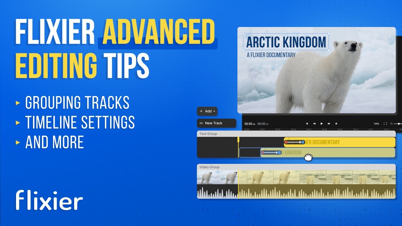 Advanced Flixier Editing Tips - Group Tracks, Timeline Settings, and ...