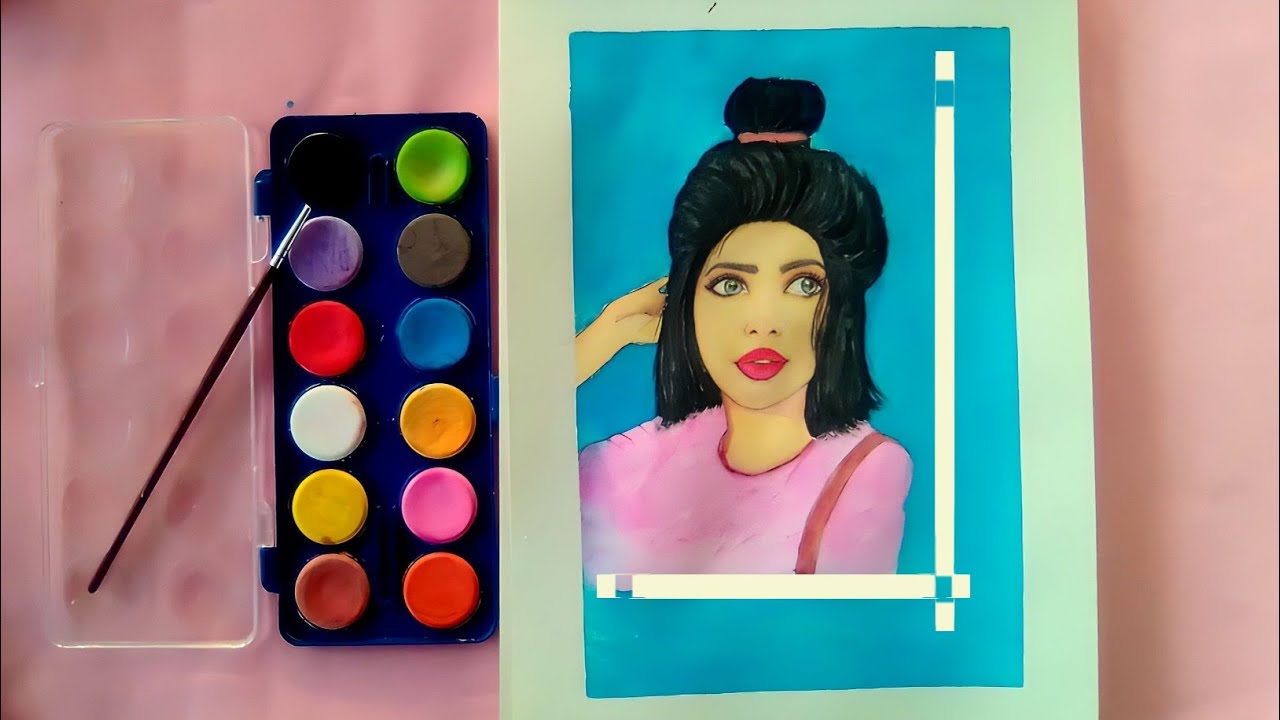 My First Watercolor Painting || Paint For The First Time With ...