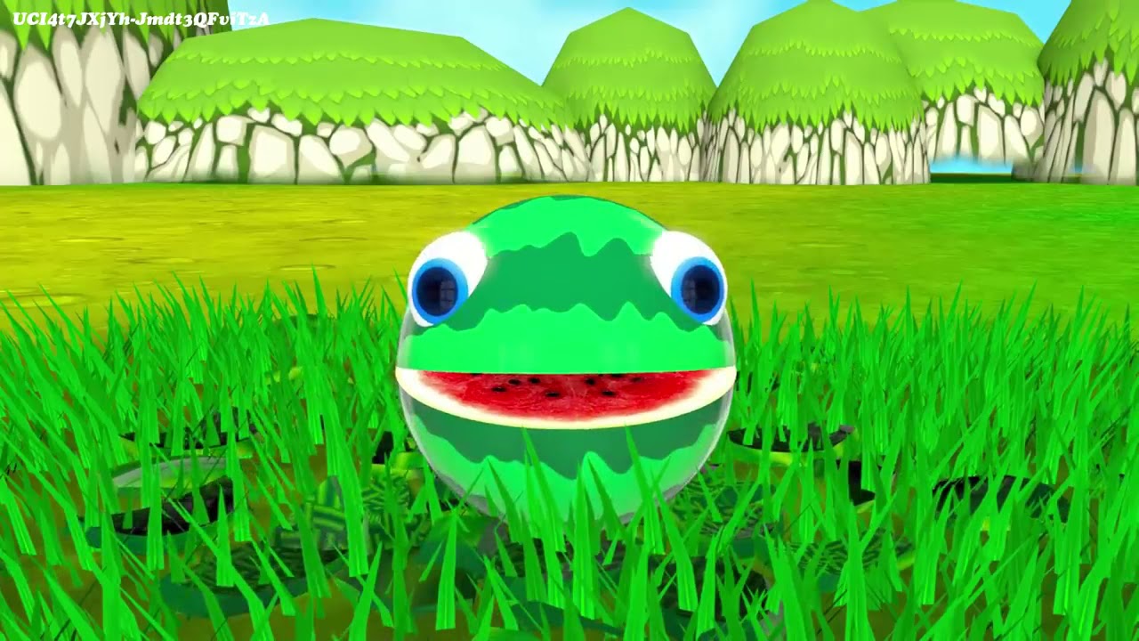 Pacman watermelon rolls meets a Ant-PACMAN on farm as he find surprise ...