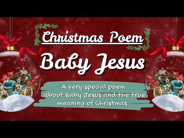 Christian Christmas Poems For Sunday School