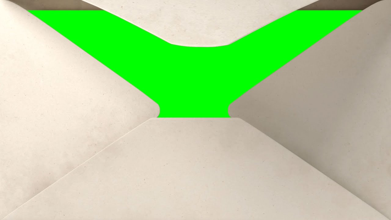 Letter green screen Animation || letter opening green screen video ...