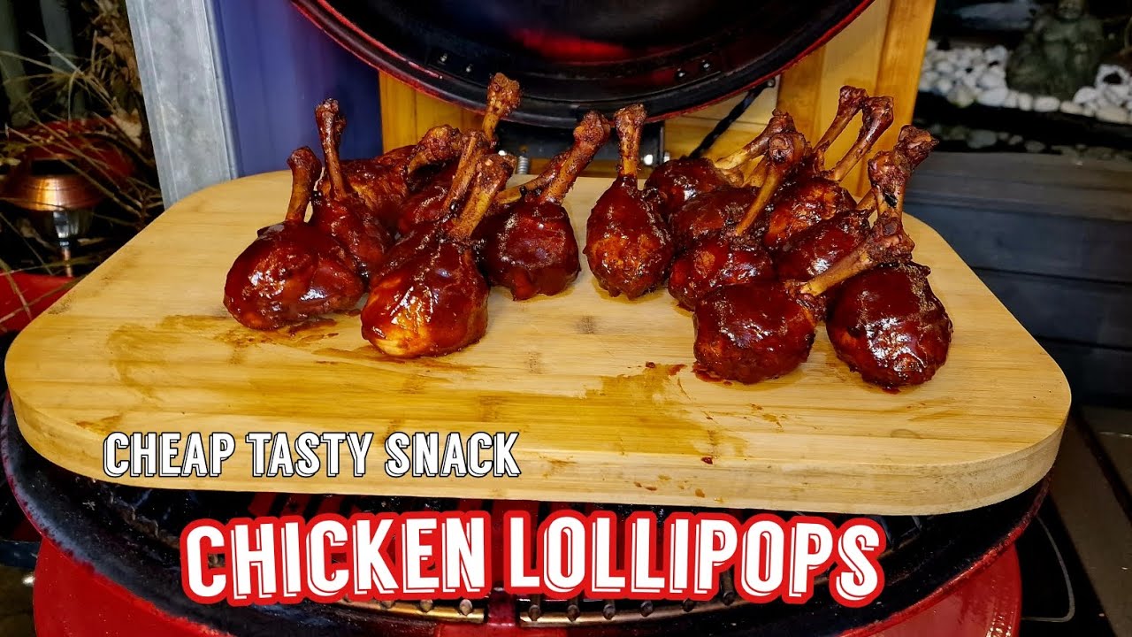 Chicken Lollipops on the Kamado kettle Joe, Glazed in Reggae Reggae ...
