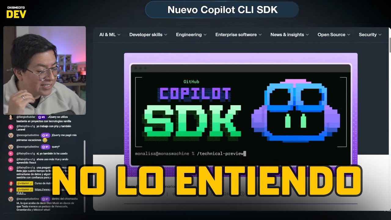 Copilot CLI SDK, nueva API en Javascript y mas chismecito dev - EP 80 ...