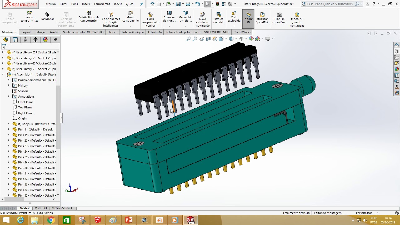 Soquete ZIF 28 com e sem ATMEGA 328 #Proteus - YouTube