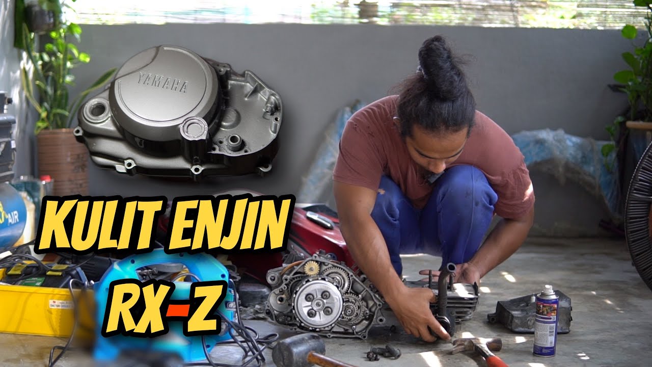 Aku Cat Enjin RXZ..Perghhh Nampak Macam Baru Keluar Kilang !!! - YouTube
