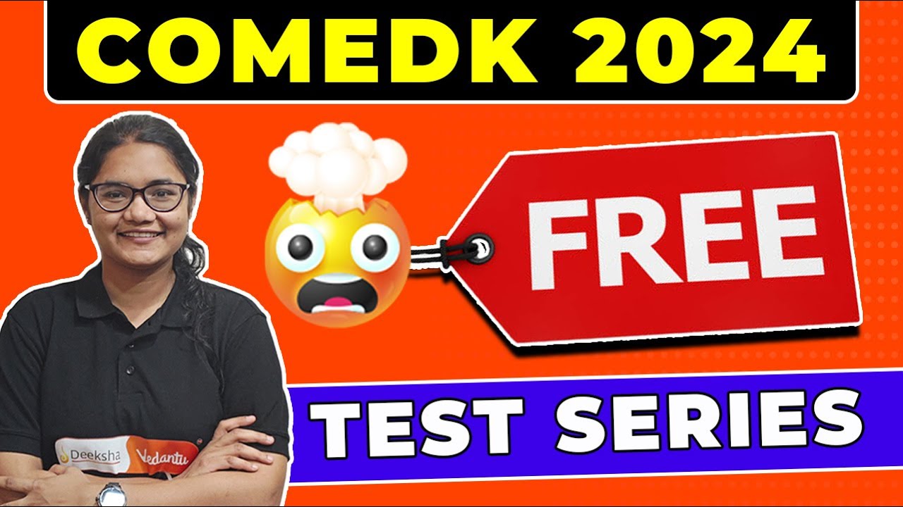 COMEDK 2024 Free Test Series | 3 Full-Length Mock Tests for #comedk2024 ...