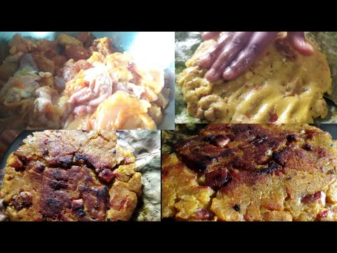 #ourkitchen Mansa Pitha। ମାଂସ ପିଠା। Chicken Pitha Recipe। Taste of ...