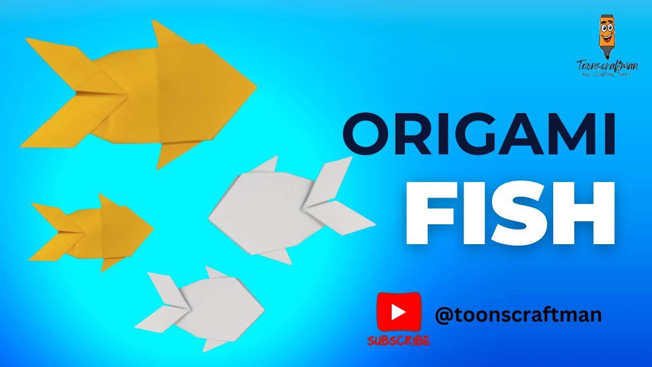 Origami Fish for Kids - Easy Craft Project ! - YouTube