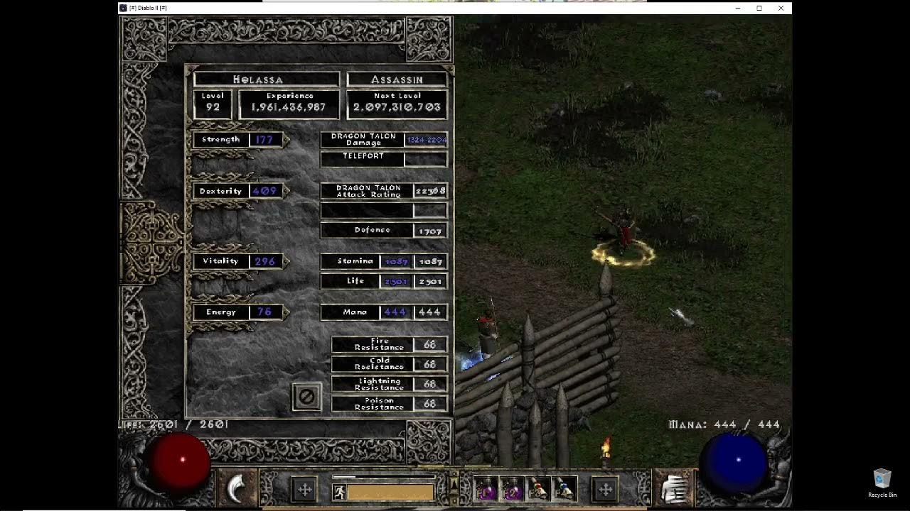 Diablo 2 - LoD - Assassin - Rift and Beast Kicksin! - YouTube