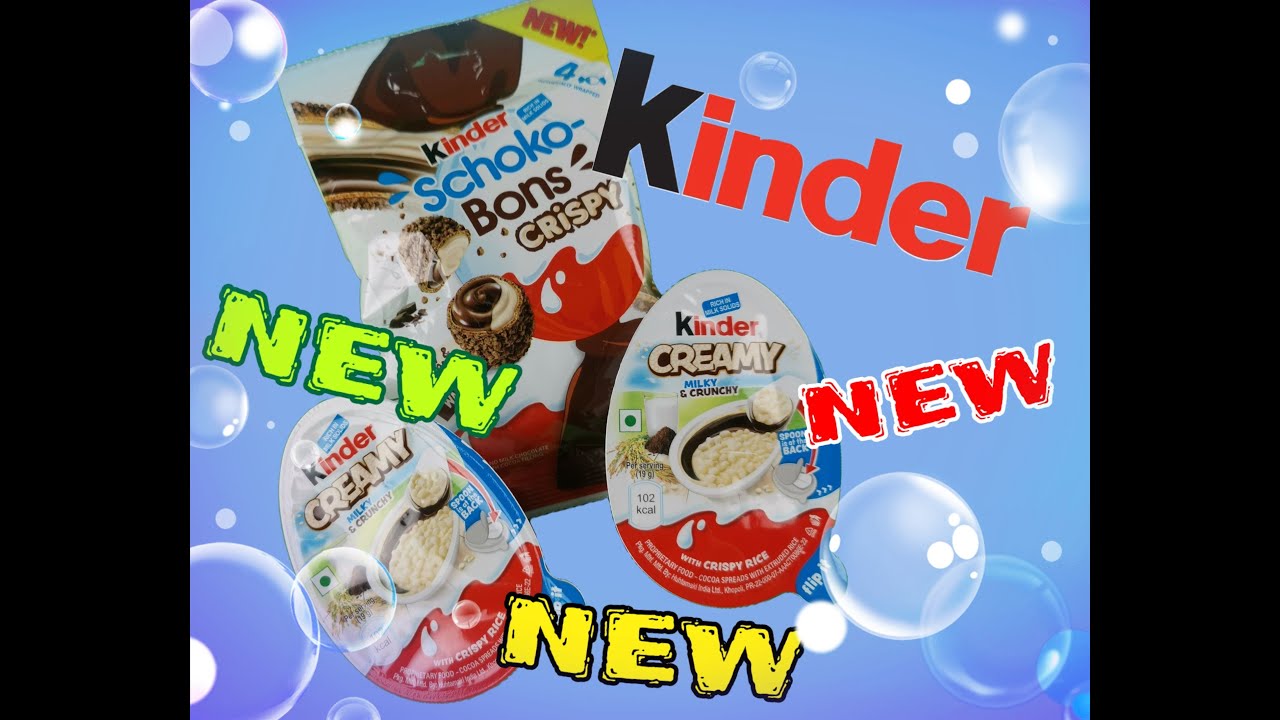 Yummy Kinder Creamy Milky&Crunchy Chocolate Dessert ASMR Opening,New ...