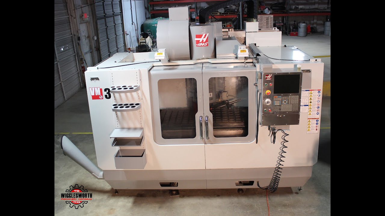 HAAS VM3 Wigglesworth Vertical Machining Center - YouTube